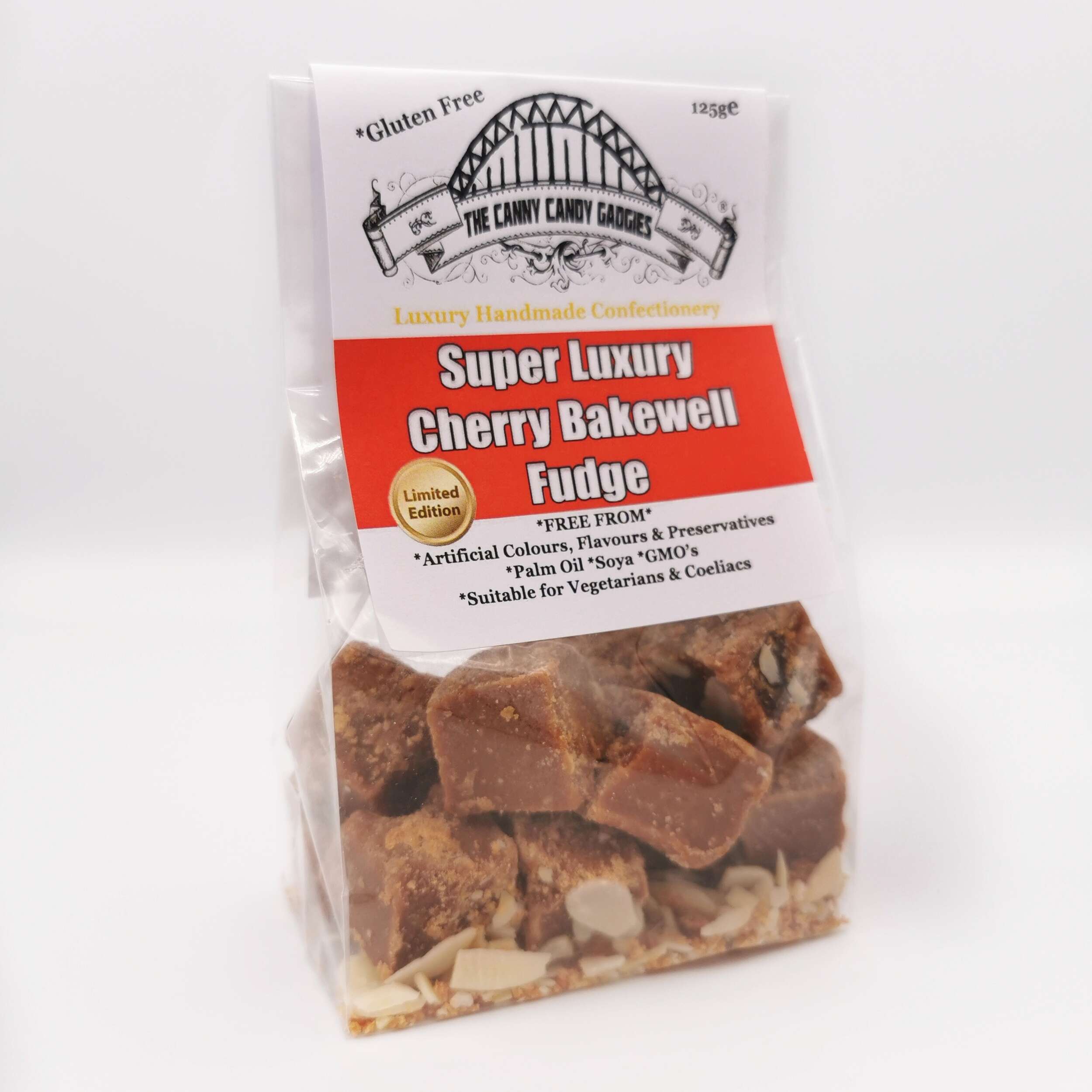 Cherry Bakewell Fudge | Canny Candy Gadgies